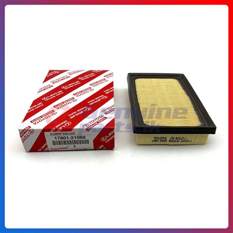 Toyota 17801 21060 Air Filter For Aqua E Genuine Parts