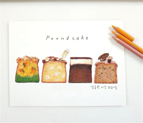클래스101 색연필로 그리는 달콤한 디저트와 음료 일러스트 Food Illustrations Colored Pencils Watercolor Ideas