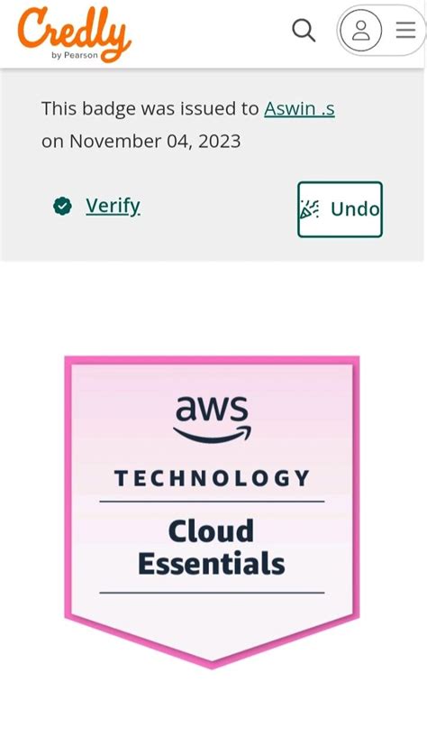 Aswin S On Linkedin Aws Cloudcertification Achievementunlocked