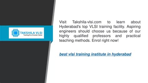 PPT Best Vlsi Training Institute In Hyderabad Takshila Vlsi Com PowerPoint Presentation ID