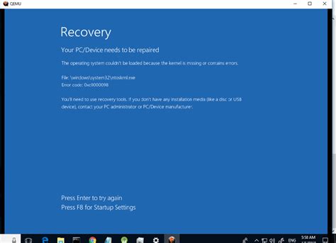 Cannot Boot A Windows Iso Image From Cdrom Using Haxm Accelerator In Qemu · Issue 20 · Intel