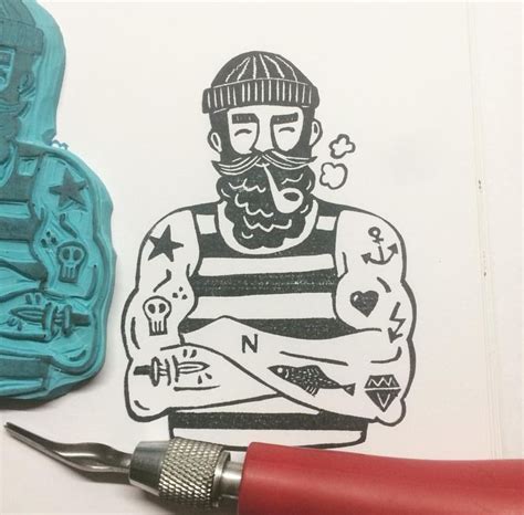 Sailor Stamp By Natàlia Trias Mi Alter Ego Masculino Es Todo Un Bear Natstamps Alter Ego