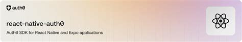 Github Auth0react Native Auth0 React Native Toolkit For Auth0 Api