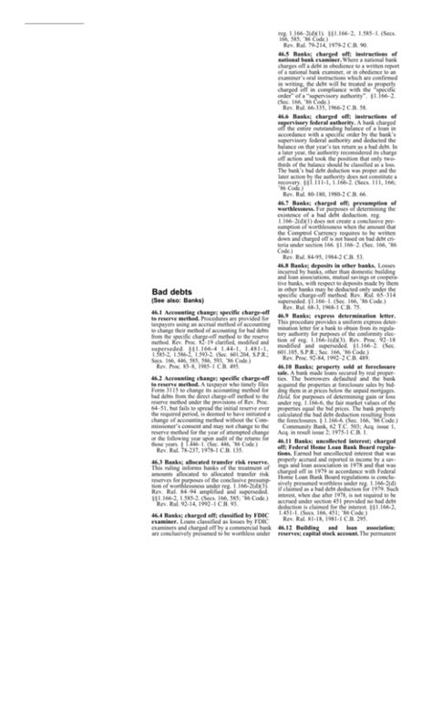 Bad Debts Uncle Feds Tax Board