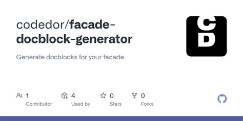 Github Codedorfacade Docblock Generator Generate Docblocks For Your Facade