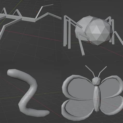Artstation Vr Game In 2nd Year Of University Bug Models