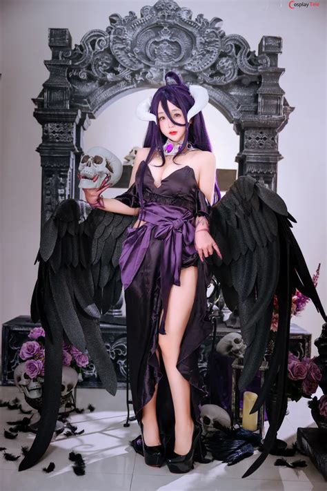 Rinaijiao 日奈娇 Cosplay Albedo Overlord 76 Photos Cosplaytele