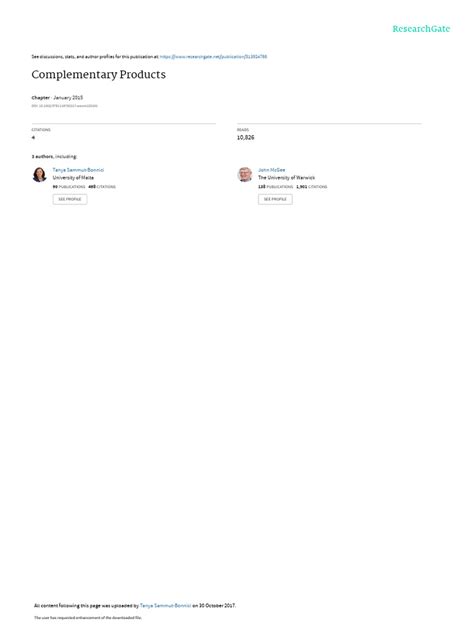 Complementary Products Pdf Demand Elasticity Economics