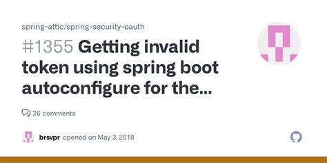 Getting Invalid Token Using Spring Boot Autoconfigure For The Resource