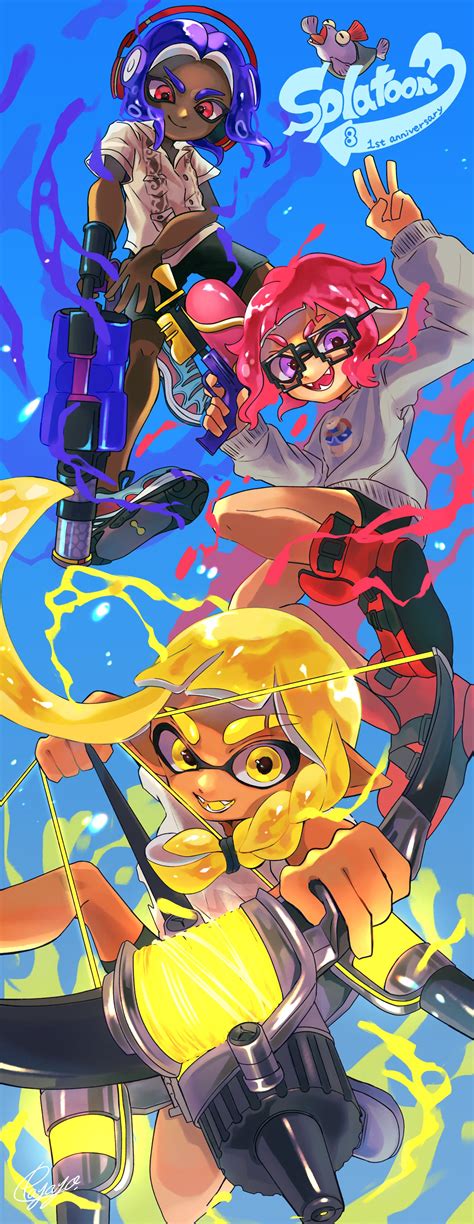 Payayo884 Inkling Girl Inkling Player Character Octoling Boy