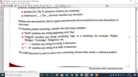 Pattern Matching And Wildcard Characters In My Sql By Doctor Surya Pratap Singh Youtube