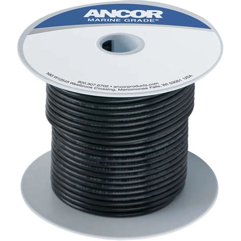 Ancor 12 Awg Tinned Copper Wire Primary Cable Black 400 Ft