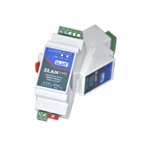 ZLAN D Din Rail Serial RS To Ethernet TCP IP Server Module Ethernet Converter Modbus RTU
