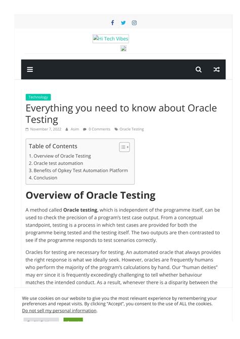 Ppt Everything You Need To Know About Oracle Testing Powerpoint