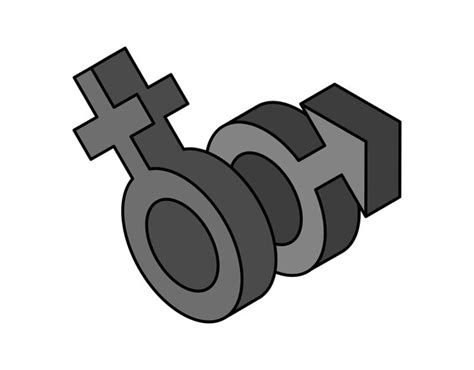 Icône De Conception Isométrique De Sexe Illustration Vectorielle Web 3d Concept Coloré Vecteur