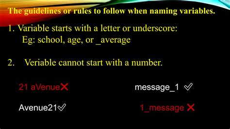 Python Variable For The Students Who Started Their Pythonpptx Free