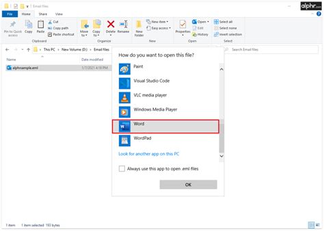 How To Open An EML File