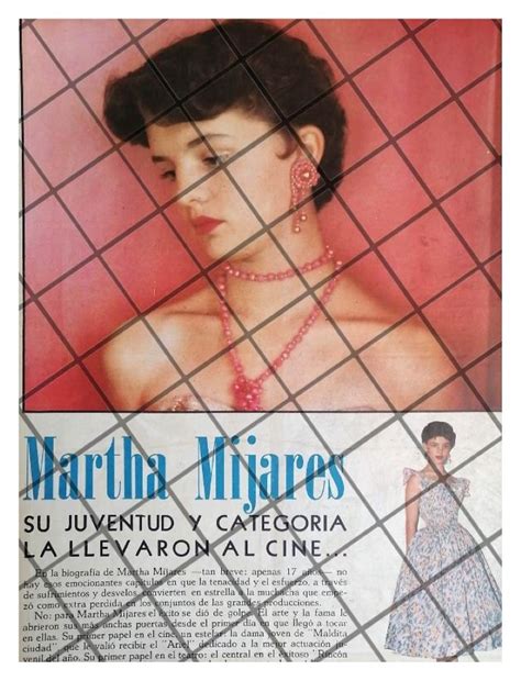 Afiche Vintage Inicios Actriz Martha Mijares 1955 Afichetica