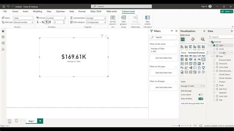 Column Tools Of Power Bi Desktop Power Bi Tutorial Youtube