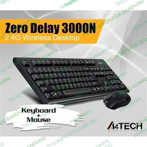 jual harga disc keyboard mouse wireless a4tech 3000n precision