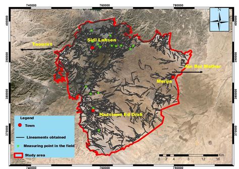 Map Of Lineaments Obtained Download Scientific Diagram