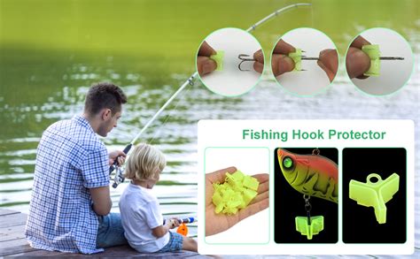 Wenrero 125 Pcs Fishing Hook Bonnets 5 Size Treble Hooks Covers Fishing