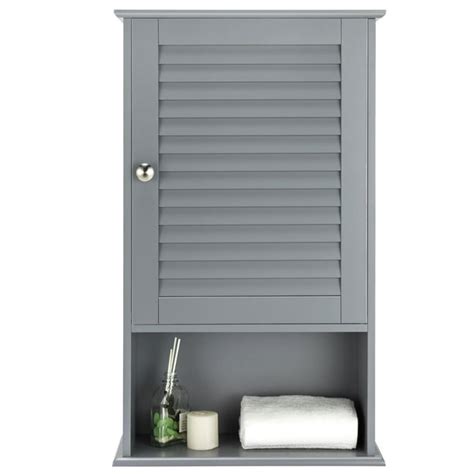 Giantex Bathroom Wall Cabinet Large Capacity Storage Cupboard Cabinet