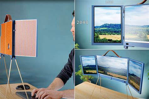 Inventor Uses Framework Mainboard To Build A Triple Screen Laptop Techeblog