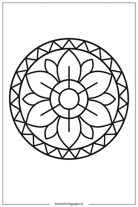 34장의 만다라 색칠공부（무료 Pdf 및 Png 인쇄용）