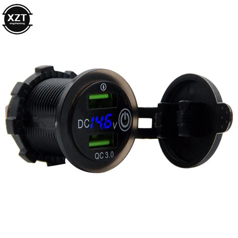 Qc 3 0 Dual Usb Autolader 12V 24V Waterdichte 18W Grandado