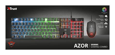 Trust Gxt 838 Azor Gaming Combo Keyboard And Mouse Black Hu Mediapc Hu