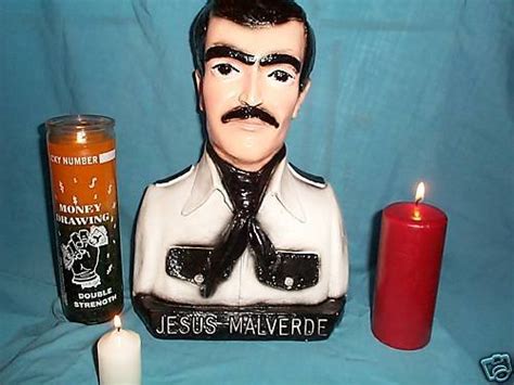 Jesus Malverde Statue Figure Bust Shrine Mexican Saint 42621220