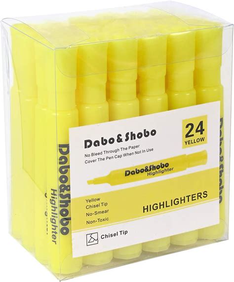 Sharpie Tank Style Highlighters Chisel Tip Yellow 12 Count