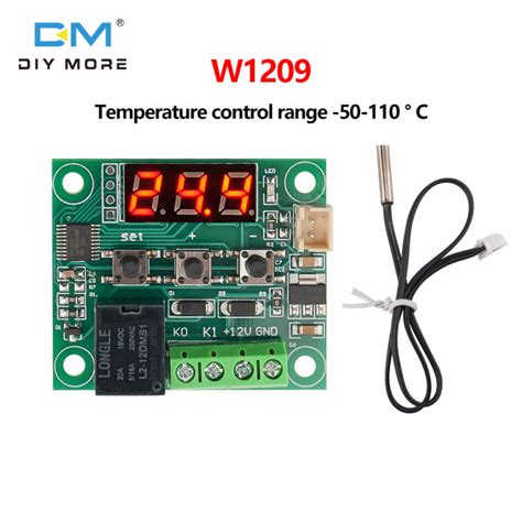 【100 Original】diymore Digital Thermostat Temperature Control Switch 12v W1209 Dc 12v Digital