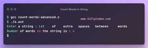 program to count number of words in string in c 4 methods