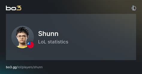 Shunn Chao Ying Shun Lol Stats And News Frank Esports