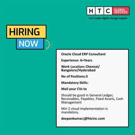 deepankumar rj on linkedin job alert seeking oracle saas cloud erp functional consultants with