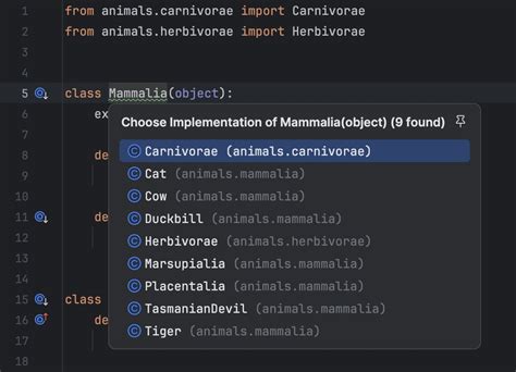 Part Navigate To A Declaration Implementation And Test PyCharm Documentation