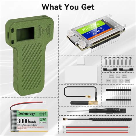 N36 Mesh Kit Nrf52840 Lora Node With 863~928mhz Antenna Gps Tft Meshnology