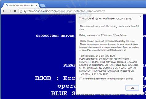 Remove “windows Warning Error” Pop Up Malwarefixes
