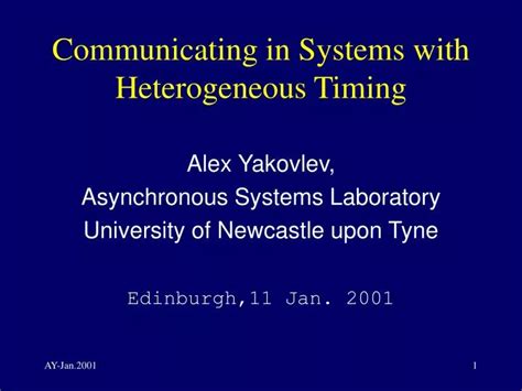 ppt communicating in systems with heterogeneous timing powerpoint