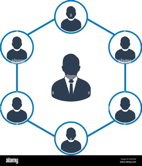 Social Connection Network Icon Flat Style Vector Eps Stock Vector Image And Art Alamy