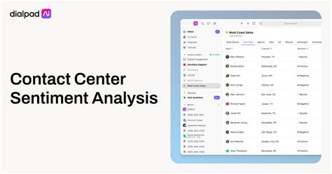Contact Center Sentiment Analysis Using The Data Dialpad