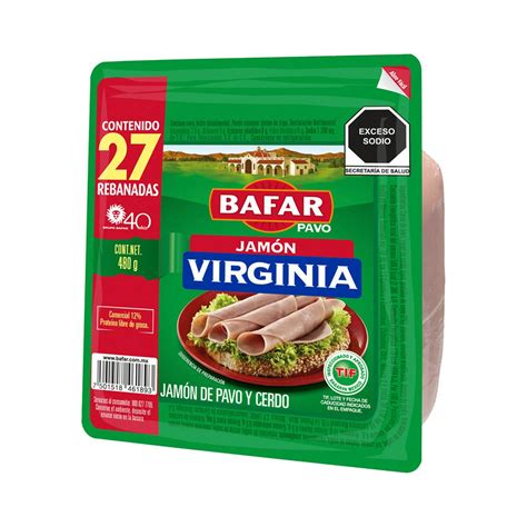 Jamón Bafar Virginia 480 G Bodega Aurrera Despensa A Tu Casa