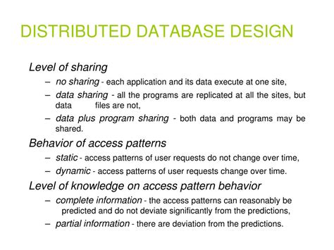 Ppt Distributed Database Design Powerpoint Presentation Free