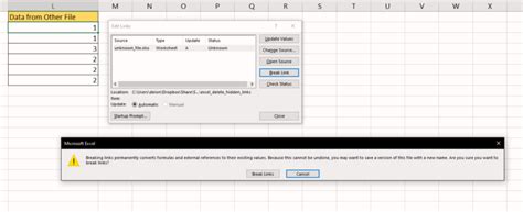 How To Remove Hidden Links In Excel Sheetaki