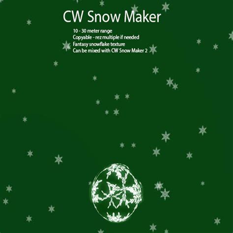 Second Life Marketplace Cw Snowmaker 2