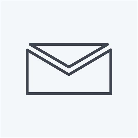 Icon Mail Suitable For Mobile Apps Symbol Line Style Simple Design Editable Design Template