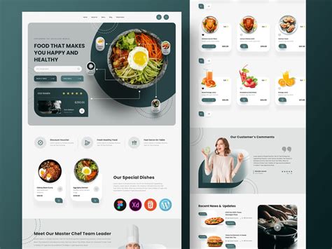 responsive creative and modern ui ux website landing page design in