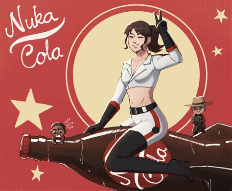 Nuka Cola Girl Astronaut Fallout Nuka Cola Poster